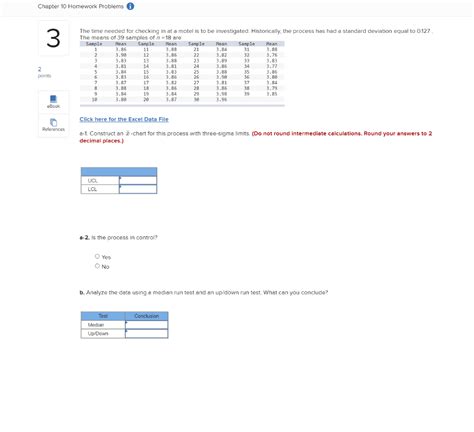 Solved Click Here For The Excel Data File A Construct An Chegg