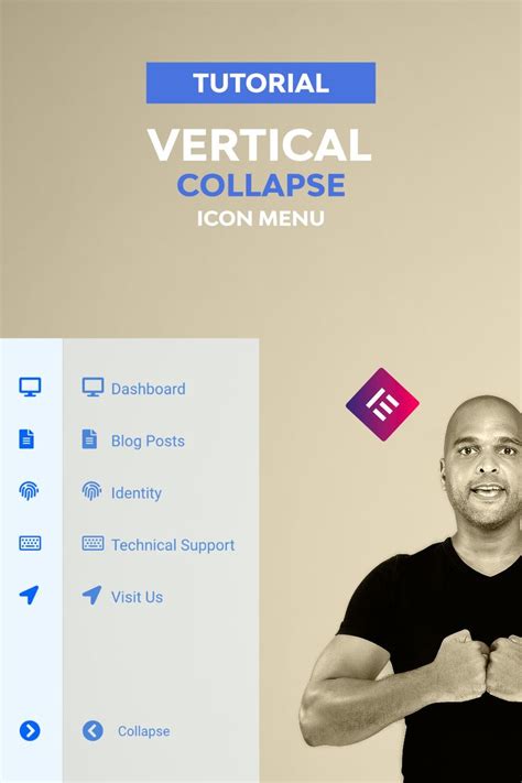 How To Create Vertical Menu With Elementor Sticky Menu Collapse Web