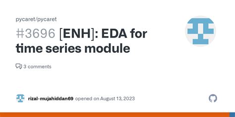 Enh Eda For Time Series Module · Issue 3696 · Pycaretpycaret · Github