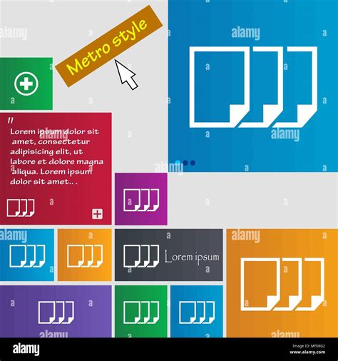 Copy File Sign Icon Duplicate Document Symbol Set Of Colored Buttons