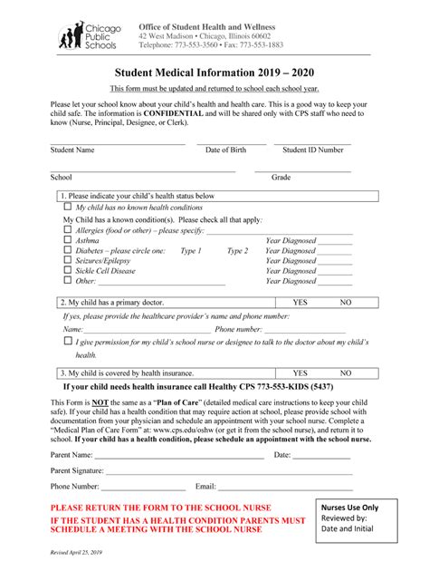 Cps Medical Forms Fill Out And Sign Online Dochub
