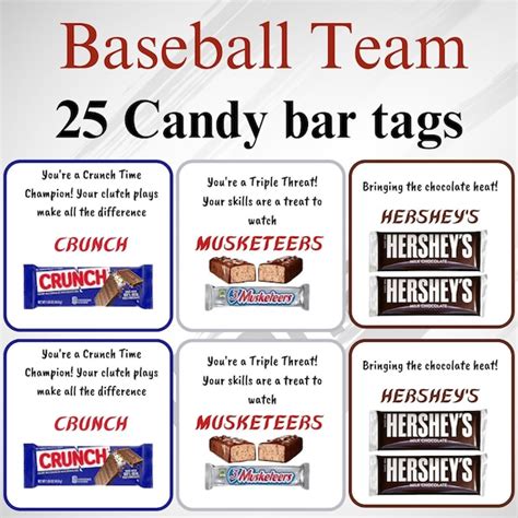 Baseball Candy Etsy