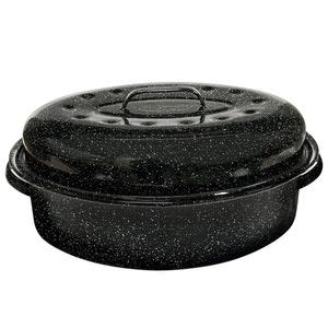 Granite Ware® Covered Oval Roaster 15 18 Lbs