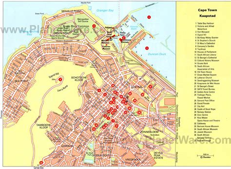 Tourist Map Of Cape Town Photos