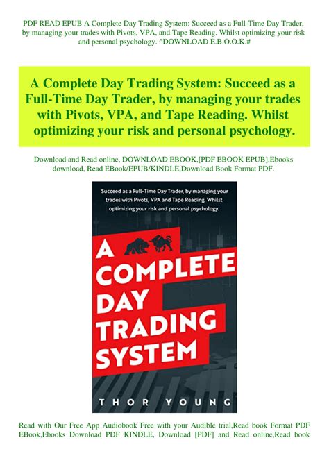 Ppt Pdf Read Epub A Complete Day Trading System Succeed As A Full