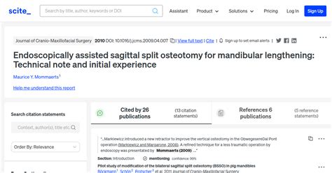 Endoscopically Assisted Sagittal Split Osteotomy For Mandibular