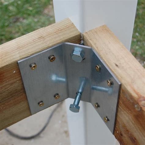 Deck Frame Corner Bracket Building A Deck Pallet House Deck Building Plans