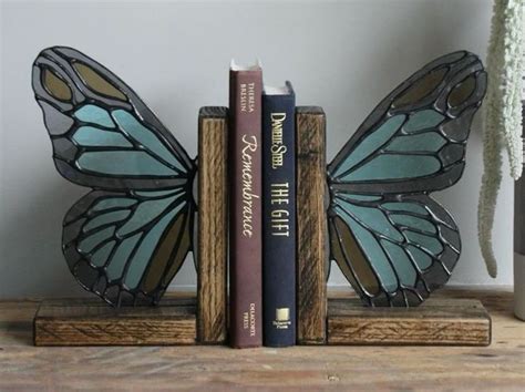 Stained Glass Bird Bookends