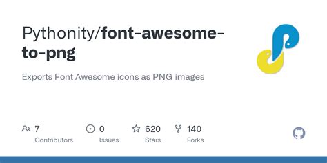 GitHub Pythonity Font Awesome To Png Exports Font Awesome Icons As PNG Images