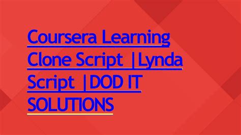 Ppt Best Coursera Clone Script Readymade Clone Script Powerpoint Presentation Id10804397