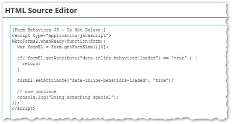 howto add forms 2 0 js behaviors inside a rich te marketing nation