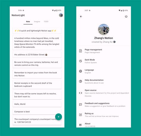 Notionlight A Quick And Lightweight Notion App Codekk Androidopen