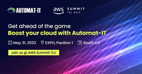 Alina Tokar On Linkedin Meet Automat It Aws Summit Tlv Automat It Team