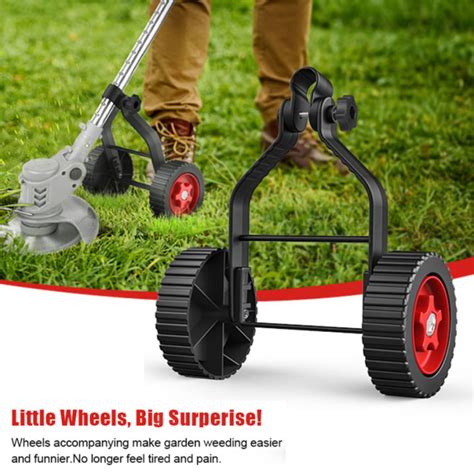 Universal Grass Trimmer Support Wheels Electric Brush Cutter Lawn Mower