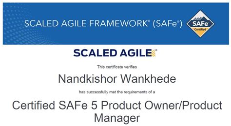 Nandkishor Wankhede Mba Afm On Linkedin Scaledagile Productmanagement