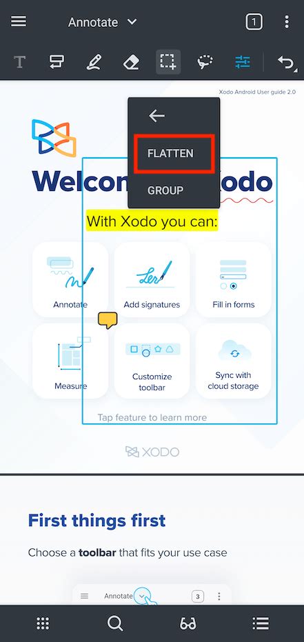 Deleteflatten Multiple Annotations Xodo