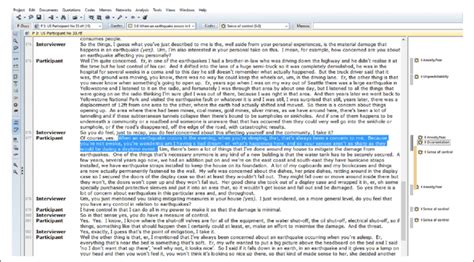 Example Of Coded Interview Data In Atlasti Joffe Et Al 2013