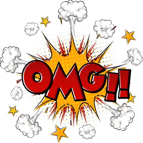 Comic speech bubble with omg text 1879100 Vector Art at Vecteezy