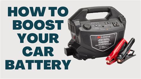 How to Boost your car battery with MotoMaster Eliminator PowerBox - YouTube