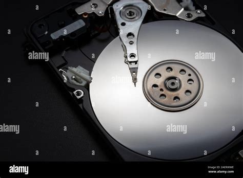 Open Hard Disk Drive The Concept Of Data Storage Stock Photo Alamy