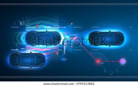 hud gui ui 스타일의 자동차 인터페이스자동차 스톡 일러스트 1990313882 shutterstock