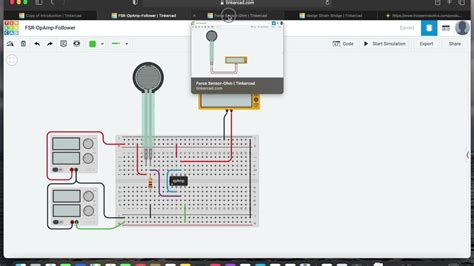 การทดลองวงจรไฟฟ้าเรื่อง เซนเซอร์ตรวจวัดแรง ใน Tinkercad Circuit Youtube