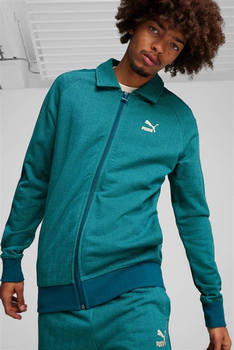 Чоловіча зелена спортивна кофта T7 Track Jacket Men Puma 626397 — Md Fashion