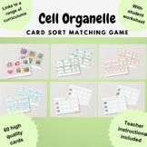 Cell Organelle Card Sort Matching Game Activity By CrittersAcademy