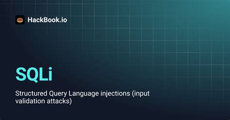SQLi HackBook Io