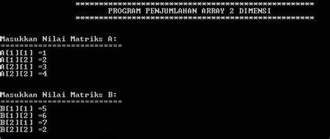 Contoh Program Array 1 Dimensi Bahasa C