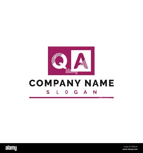 qa logo design qa letter logo vector illustration vector stock
