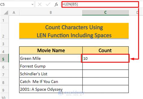 Can Excel Count Characters In A Cell Catalog Library