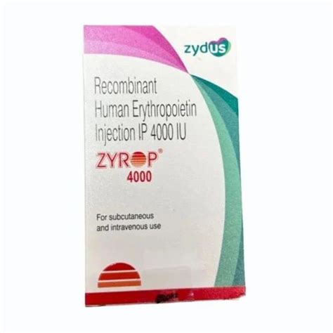 Recombinant Human Erythropoietin Injection 4000 Iu Prescription At