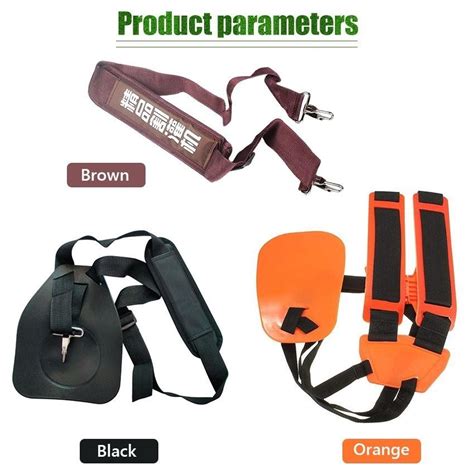 Grass Cutter Strap Double Shoulder Belt Harness For Trimmer Brush