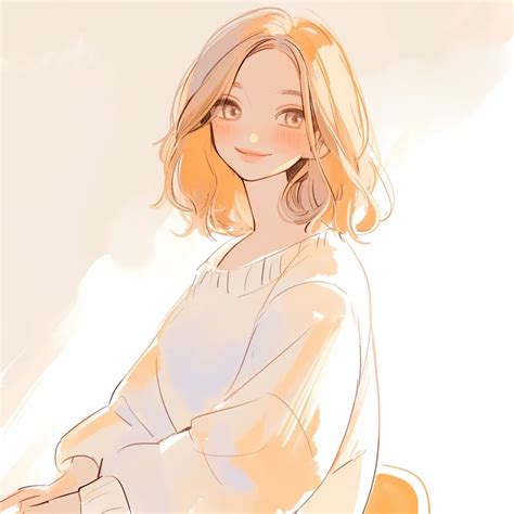 穏やかな笑顔｜イラスト・フリー素材なら「シンテリ」