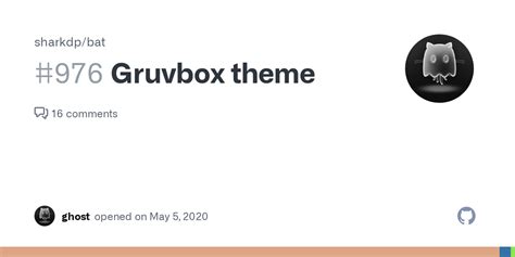 Gruvbox Theme Issue Sharkdp Bat Github