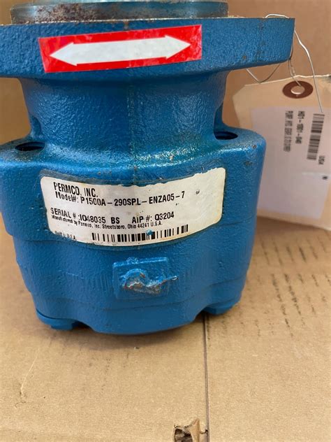 Permco Hydraulic Pump Model P1500a 290spl Enza05 7 P1500 Ebay