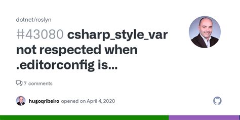 Csharpstylevar Not Respected When Editorconfig Is Referenced From