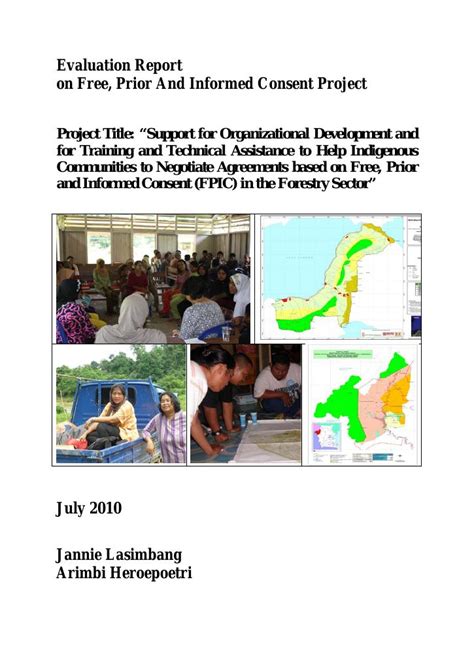 Evaluation Report On Free Prior And Informed Consent Project Kudos