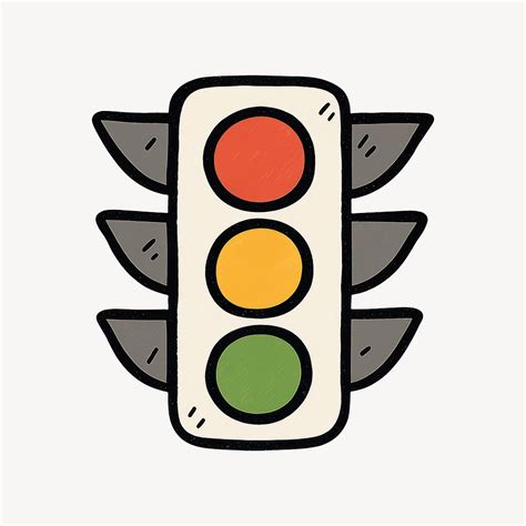 Cartoon Traffic Light Illustration Free Photo Illustration Rawpixel