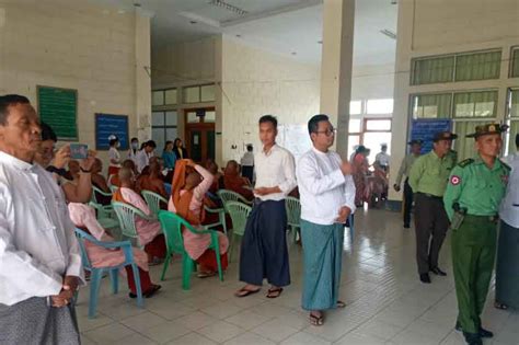 နေပြည်တော်ကောင်စီဥက္ကဋ္ဌ ဦးသန်းထွန်းဦး ပုဗ္ဗသီရိမြို့နယ် တပင်ရွှေထီးရပ်ကွက်၊ ခုတင် ၃၀၀ ဆေးရုံတွင