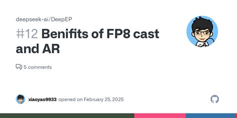 Benifits Of Fp8 Cast And Ar · Issue 12 · Deepseek Aideepep · Github