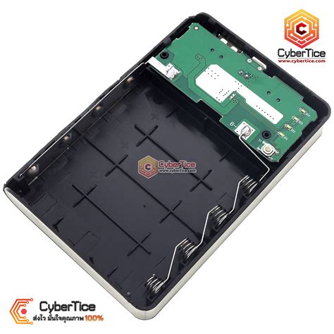 Power Bank แหล่งจ่ายไฟสำหรับ Arduino Esp8266 18650 4 ก้อน พร้อมจอแสดงความจุแบต สีดำ ขาย