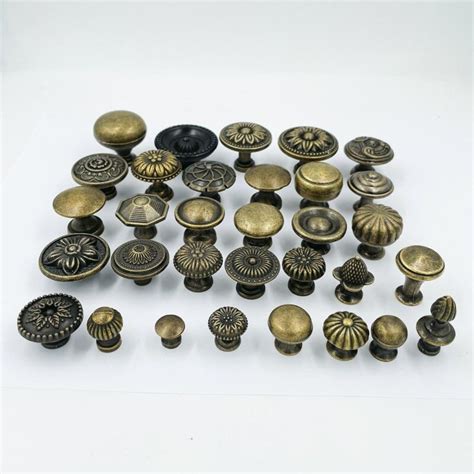 1x Antique Bronze Kitchen Cabinet Drawer Knobs Dresser Etsy
