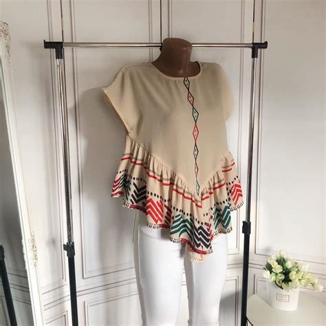 Блуза кремова в стилі бохо Oversize — ціна 235 грн у каталозі Блузи Купити жіночі речі за