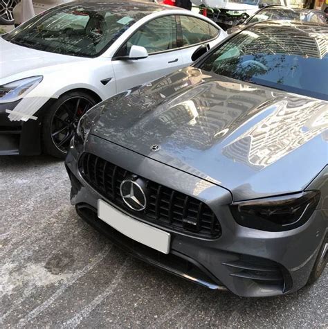 Abs Plastic Mercedes Benz E Class W213 Amg Facelift Gtr Black Front