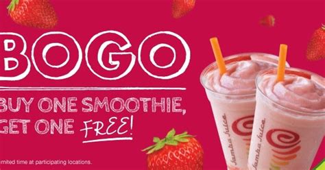 News Jamba Juice BOGO Smoothie Offer Through June 2