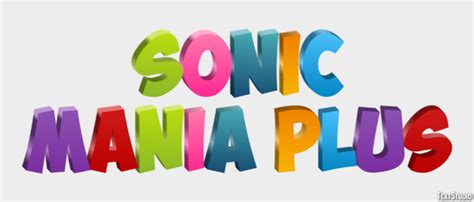 Sonic Mania Plus Text Effect And Logo Design Videogame