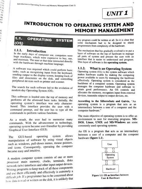 Operating System Unit 1 Pdf