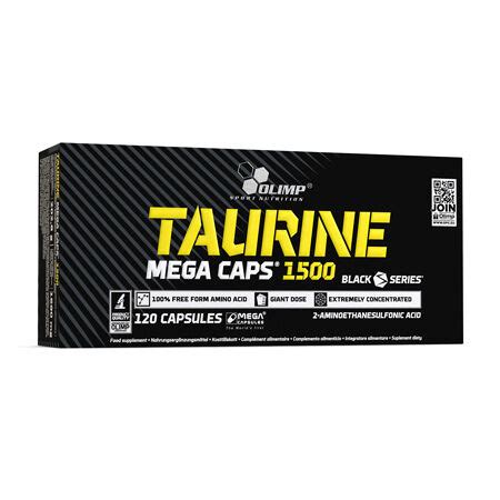 Taurine Mega Caps 1500, 120 capsules